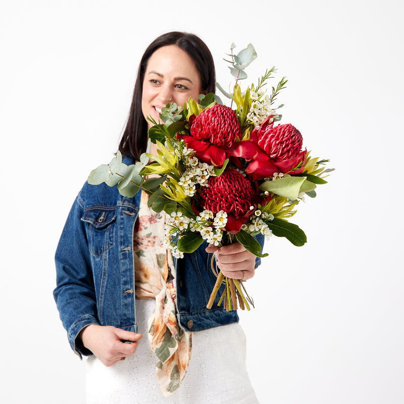 The Warada | Waratah Bouquet | Australian Natives | Floraly
