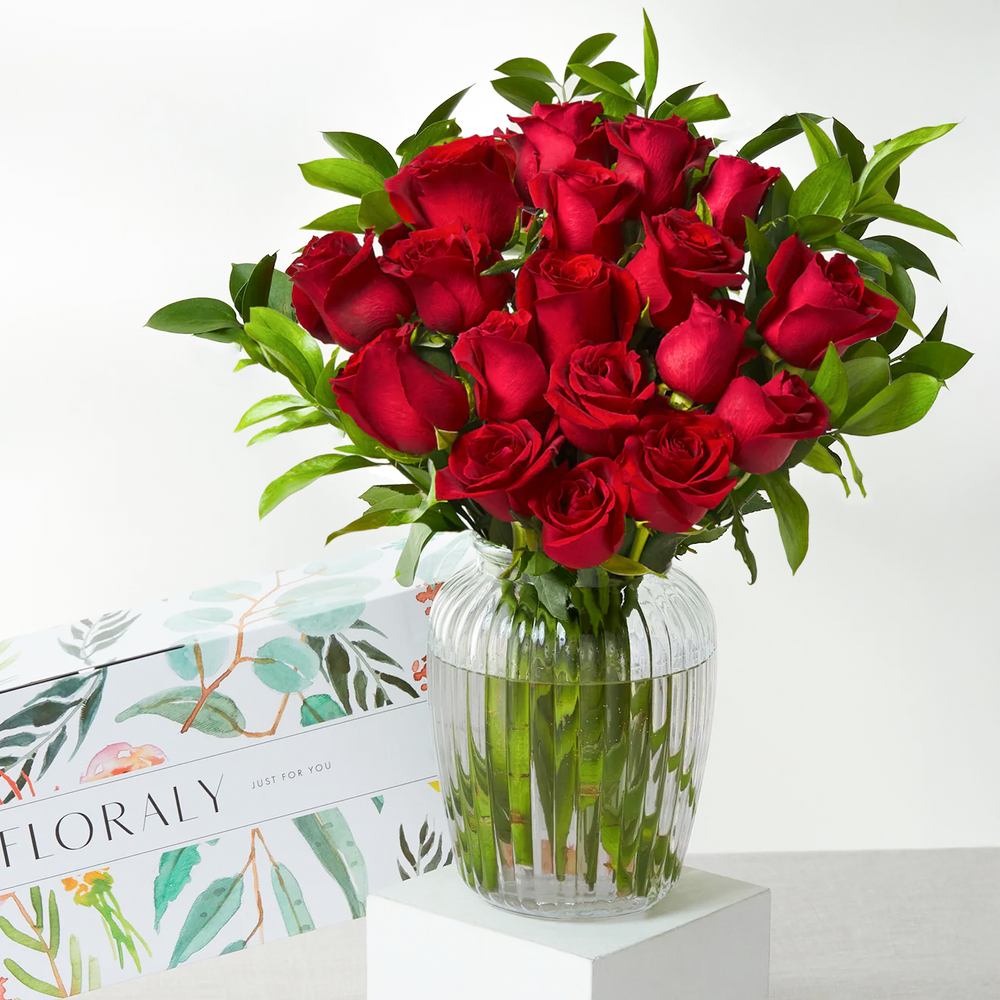 Deluxe Red Roses | Floraly - Same Day Flower Delivery