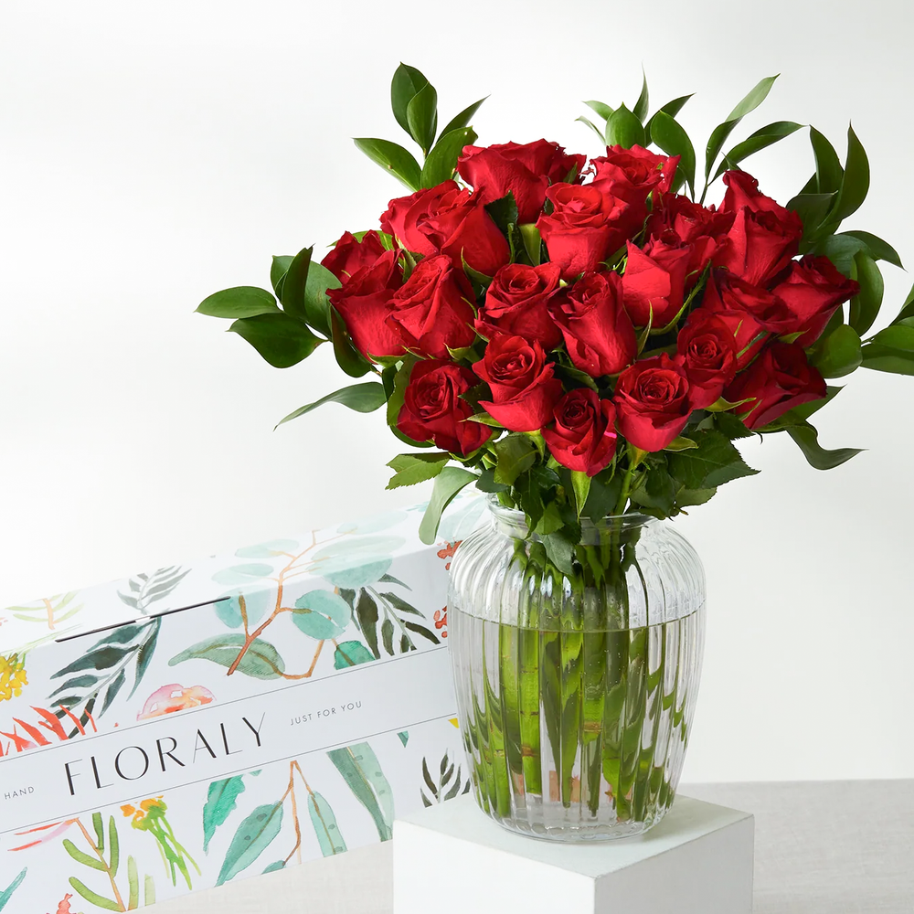 Deluxe Red Roses | Floraly - Same Day Flower Delivery