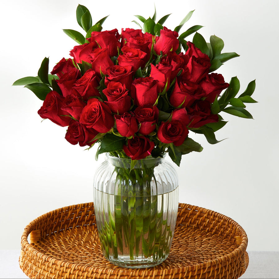 Deluxe Red Roses | Floraly - Same Day Flower Delivery