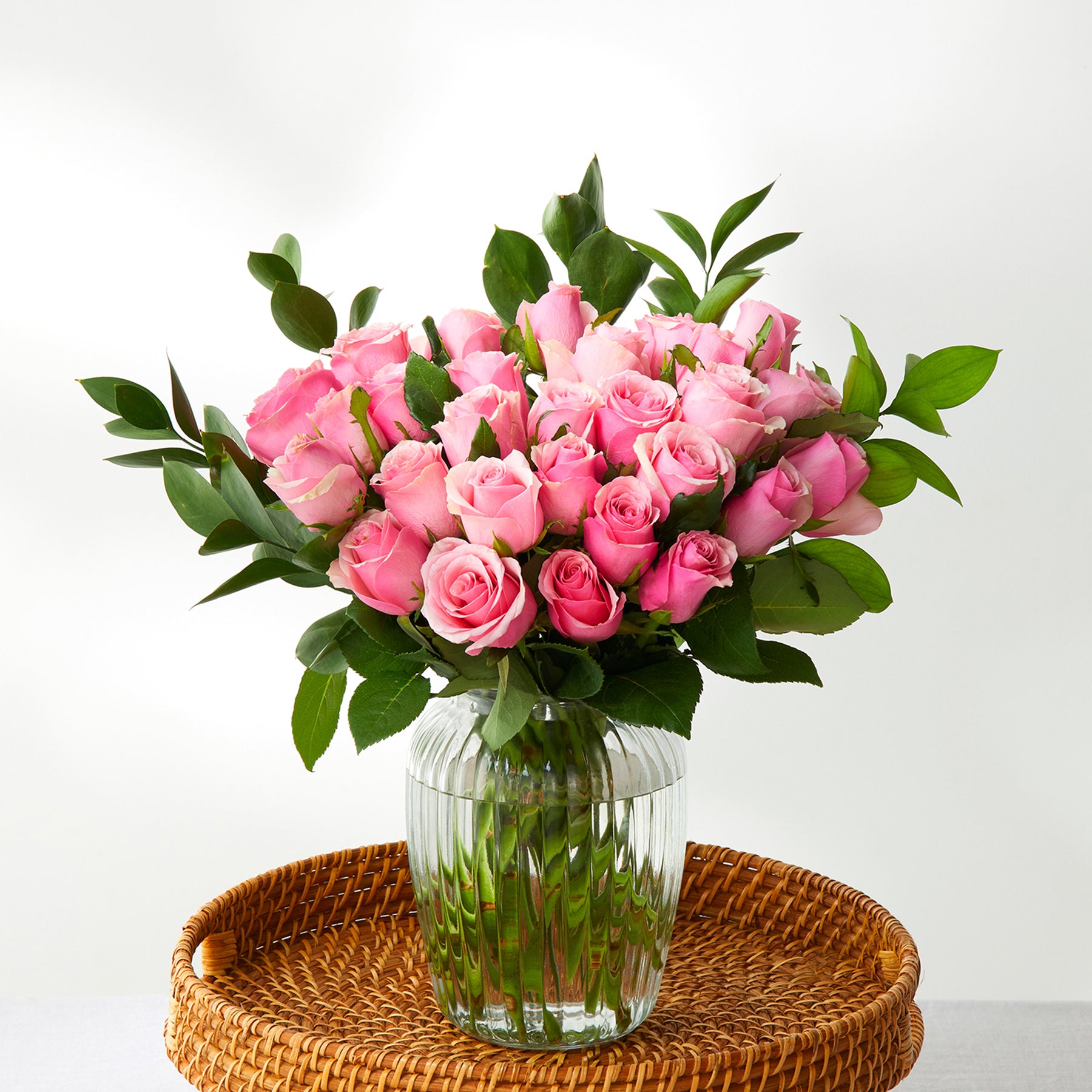 Deluxe Pink Roses | Floraly - Same Day Flower Delivery