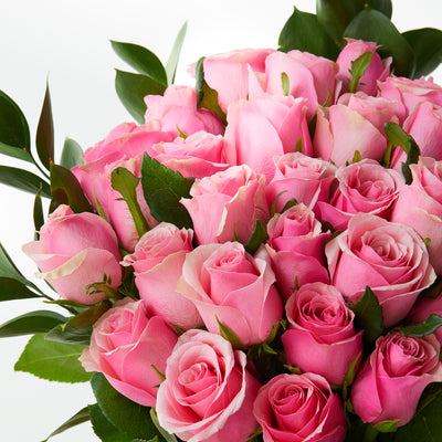 Deluxe Pink Roses | Floraly - Same Day Flower Delivery