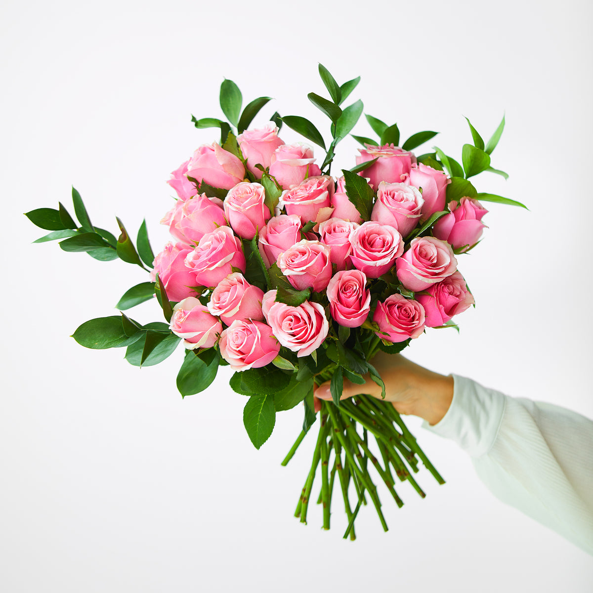 Deluxe Pink Roses | Floraly - Same Day Flower Delivery