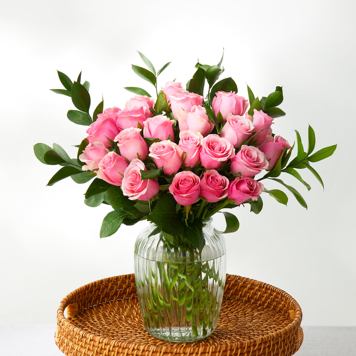Deluxe Pink Roses By Floraly - Send Fresher Flowers